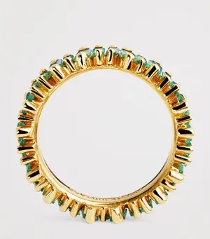 SUZANNE KALAN Yellow And Emerald Eternity Ring