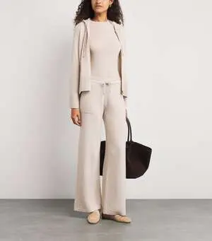 Eleventy Cashmere Wide-leg Trousers