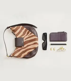 JIMMY CHOO Small Bar Pony Hair-leather Shoulder Bag