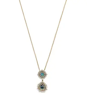 SUZANNE KALAN One Of A Kind Diamond, Sapphire And Opal Necklace - Gold