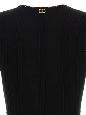 Twin-set Rhinestone Studded Mini Dress