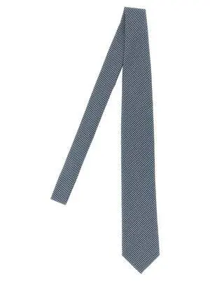 Brioni Jacquard Neck Tie - Blue