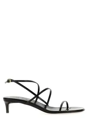 Khaite Loop Kitten Leather Sandals