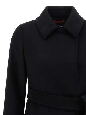 Max Mara B Collag' Wool Coat - Black