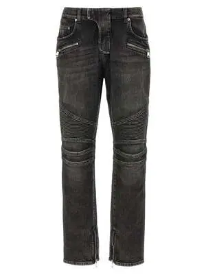 Balmain Zip Up Jeans For Men