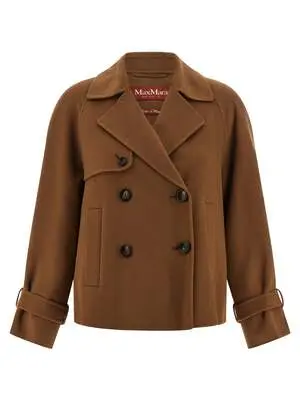 Max Mara Studio Button Detailed Outerwear For Women