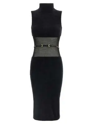 Elisabetta Franchi Belted Day Dresses