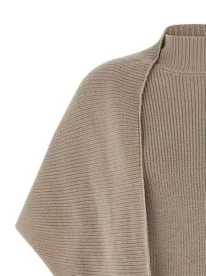 ENTIRE STUDIOS Wrap' Merino Wool Sweater - Beige