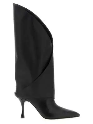 Balmain Twist Calf Leather Boots