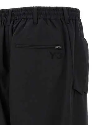 Y3 Wool Blend Straight Leg Pants