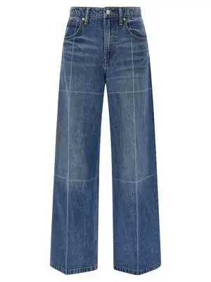 DENIM X ALEXANDER WANG Faded Wide-leg Jeans