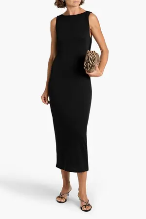 FRAME Drape Jersey Midi Dress