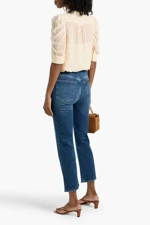 FRAME The Gillian Polka-dot Top