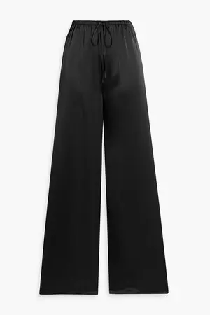 FRAME The Lounge Silk Wideleg Pants