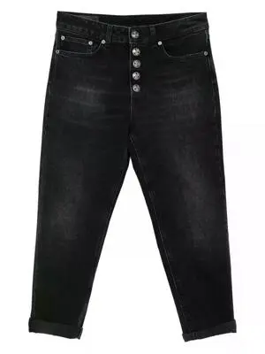 Dondup Black Wash Bottoms For Women