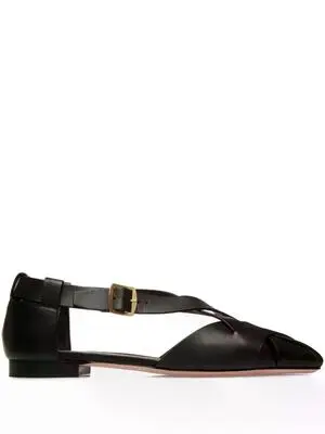 Bally Sylt Braided Flat Pumps - Black