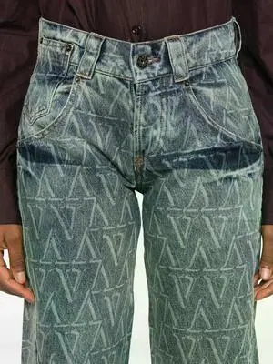 Vaquera Monogram Print Jeans