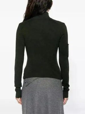 Victoria Beckham Zip-front Cardigan With Patch Pocket