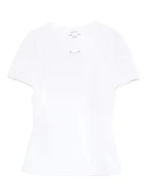 Alexander McQueen Logo-plaque Knit Top