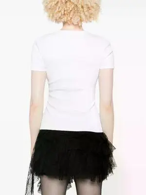 Alexander McQueen Logo-plaque Knit Top