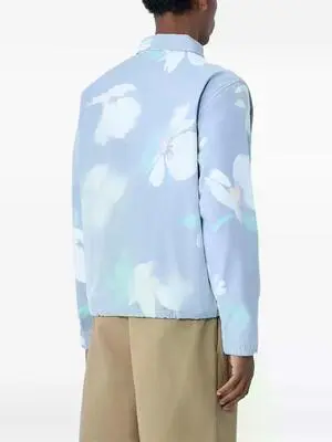 NOAH Floral-print Snap-button Overshirt