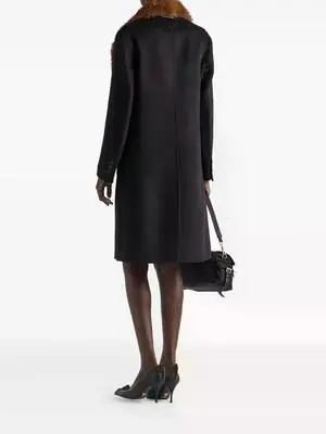 Prada Double-breasted Coat - Black