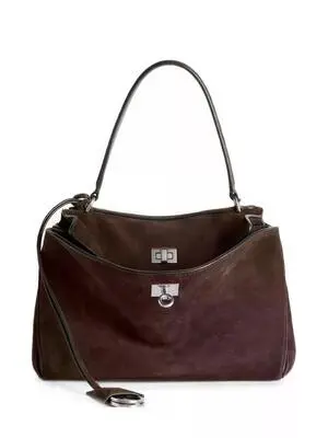 Balenciaga Small Rodeo Suede Top-handle Bag - Brown