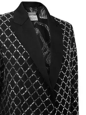 Philipp Plein Crystal Rhombus Blazer