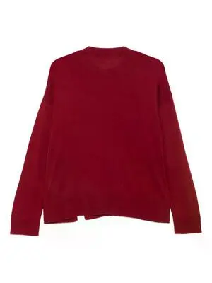 Liu Jo Logo-plaque Split-hem Sweater
