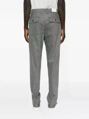 Eleventy Pleated Wool Trousers - Grey