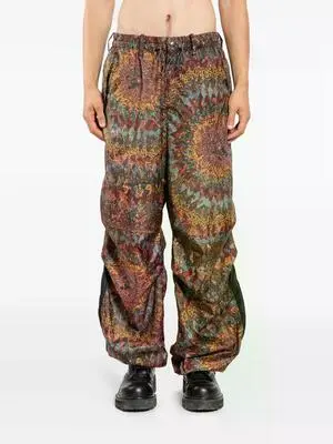 KHOKI Printed Wide-leg Trousers
