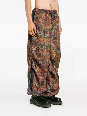 KHOKI Printed Wide-leg Trousers