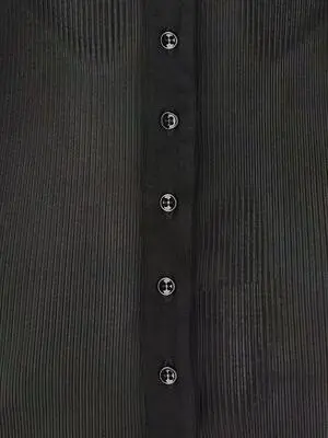 Saint Laurent Lace-trim Ribbed Cardigan