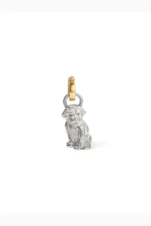 ETIQ Puppy Charm With Champagne Diamonds - Gold