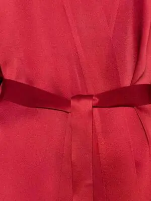 Antonelli Firenze Satin-paneled Wrap Jacket