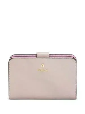 Furla Camelia Leather-trimmed Wallet - Neutrals