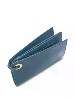 Furla Laura Leather Strap Card Holder - Blue