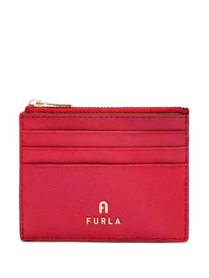Furla Small Camelia Zip-top Card Holder - Red