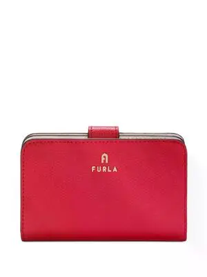 Furla Camelia Leather Flap Wallet - Red
