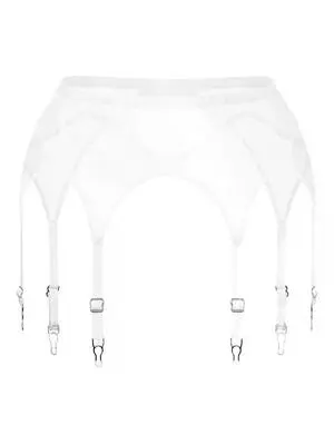 ZHILYOVA Tara Garter Belt - White