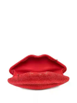 SIMONMILLER Crystal-embellished Clutch - Red