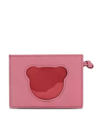 Furla Bear-cutout Card Holder - Pink