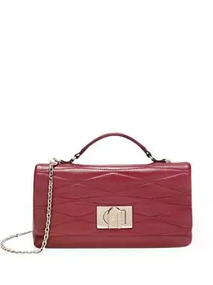 Furla 1927 Quilted Chain Mini Bag - Red