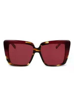 FERRAGAMO Square-frame Sunglasses - Brown