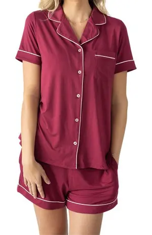 KINDRED BRAVELY Clea Short Sleeve Pajama Set - Berry