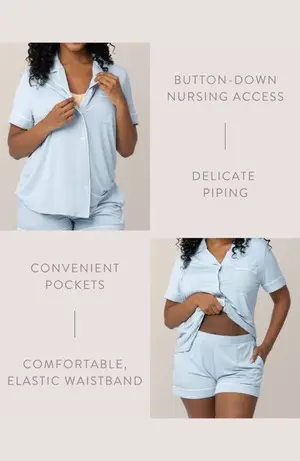 KINDRED BRAVELY Clea Short Sleeve Pajama Set - Mist