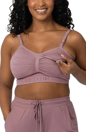 KINDRED BRAVELY Busty Sublime Hands-free Pumping & Nursing Bra -sizing Options From E-h Cup - Twilight