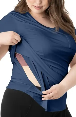 KINDRED BRAVELY Maternity And Nursing T-shirt - Navy