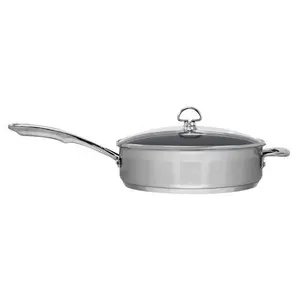 CHANTAL Induction 21 Saute Pan W/ Ceramic Coating & Glass Lid