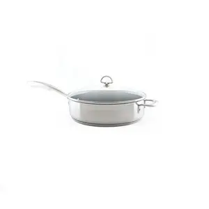 CHANTAL Induction 21 Saute Pan W/ Ceramic Coating & Glass Lid